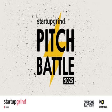 Pitch Battle Bali Indonesia January 2025 | PPT