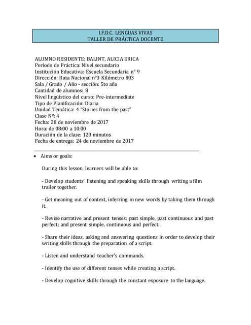 Lesson plan on reported and direct speech | PDF