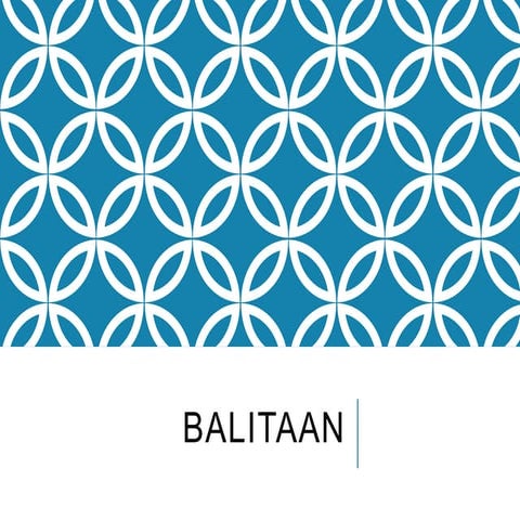 Balitaan | PPT