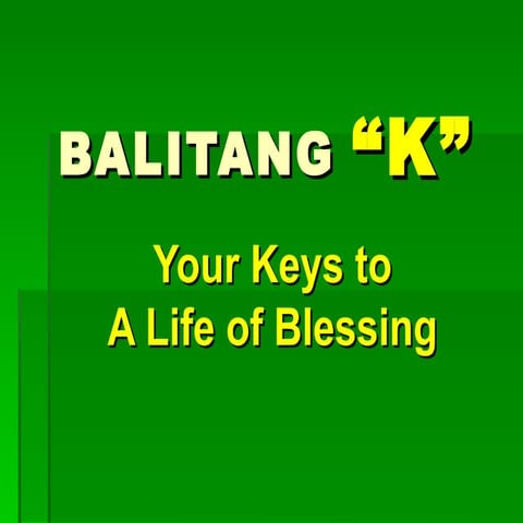 Balitang Kaginhawaan | PPT | Christianity | Religion & Spirituality