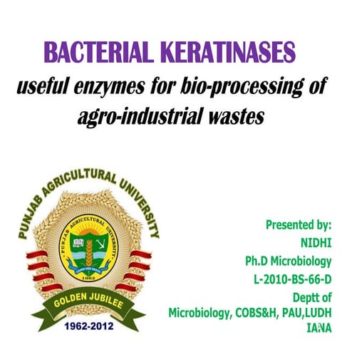 B'al keratinases | PPTX