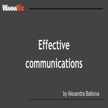 Effective communications | PPT
