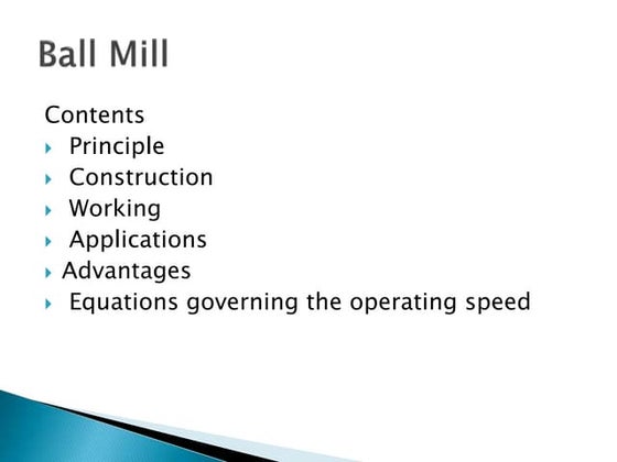 Ball mill | PPT