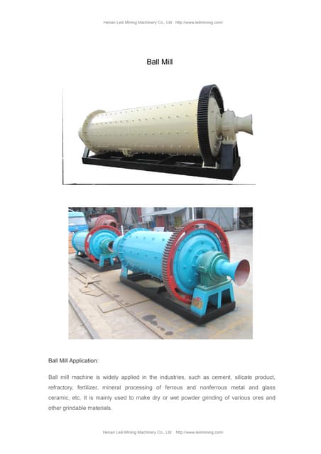 Ball mill | PPTX