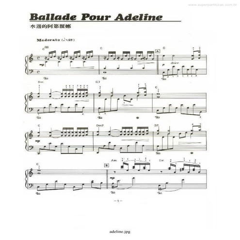Ballade pour adeline | PDF