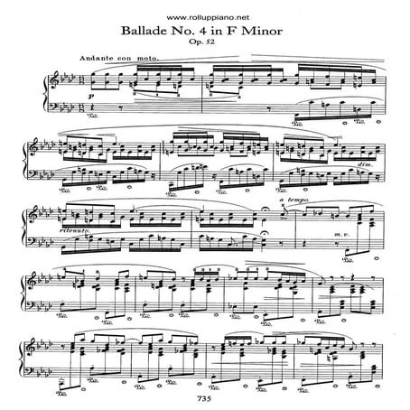 Ballade no 4 in f, op 52 no restriction | PDF
