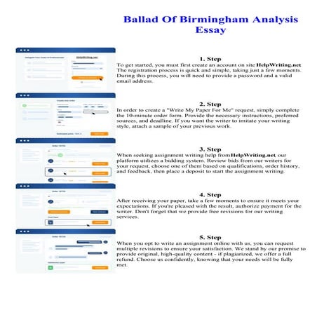 Ballad Of Birmingham Analysis Essay | PDF