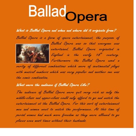 Ballad opera | PPTX