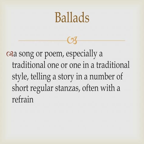Ballads | PPTX