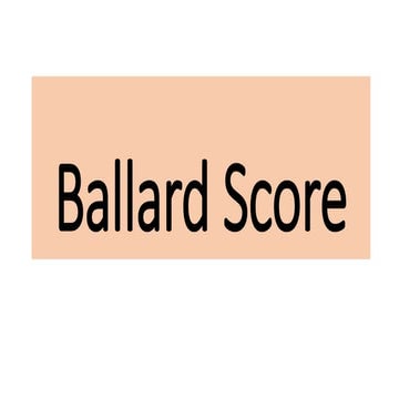 Ballard Score | PPTX