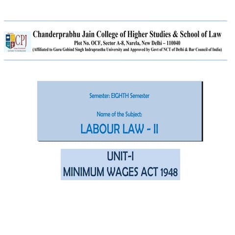 LABOUR LAW - II | PPT