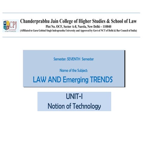 LAW AND Emerging TRENDS | PPT