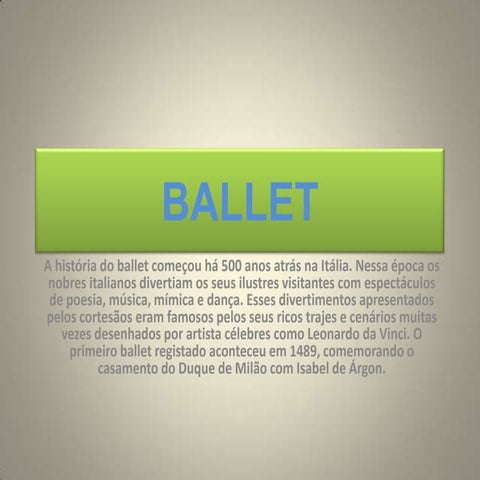 Ballet | PPTX