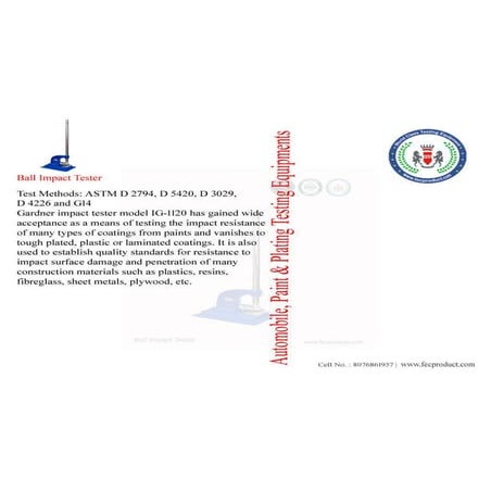 Ball Impact Tester | PDF