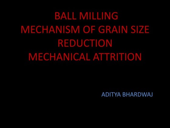 Ball Mill | PPT