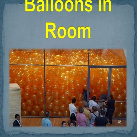 Balloons in a room-Team building game | PPTX
