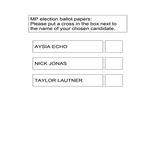 Ballot Paper | DOC