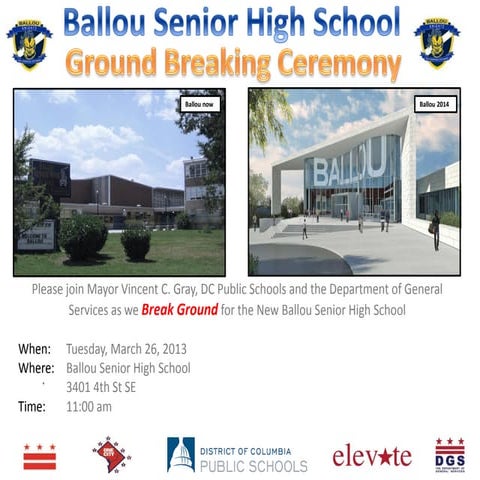 Ballou Senior High School Ground Breaking Ceremony | PDF