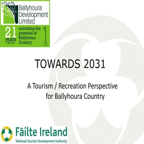 Ballyhoura Tourism presentation 2031 -Gordon Clarke | PPT