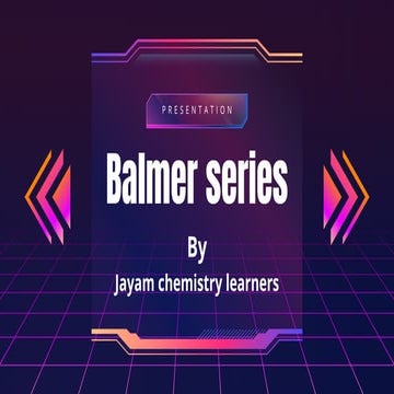 The Balmer series of the hydrogen spectrum | PDF