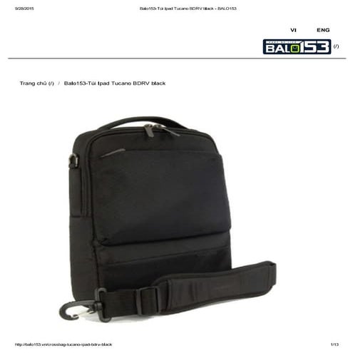 Balo153 túi ipad tucano bdrv black | PDF