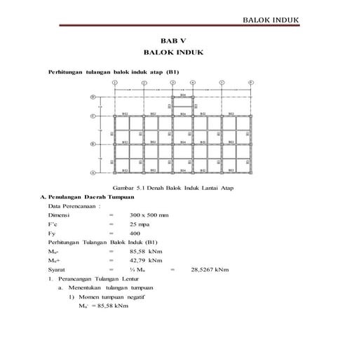Balok induk | DOCX