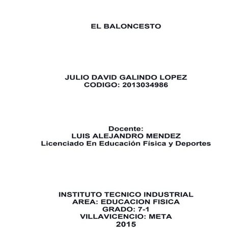 Baloncesto | PDF