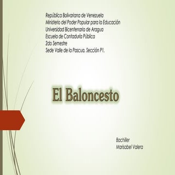 Baloncesto | PDF