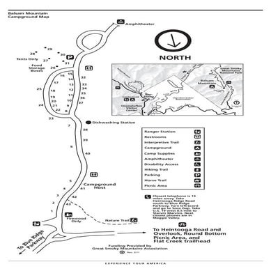 Great Smoky Mountain National Park- Balsam Mountain Campground Map | PDF