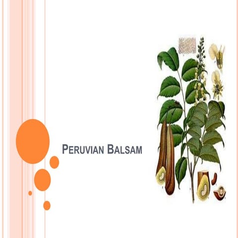 Balsam of peru | PPTX | Skin Care | Beauty