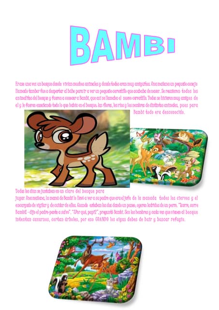 bambi cuento para niños | PPT