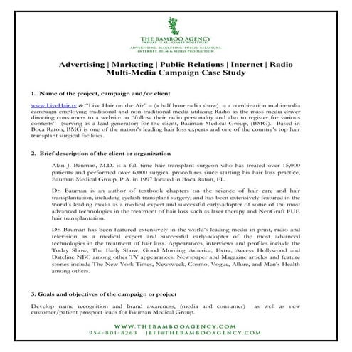 Bamboo agency livehair_multi-media_campaign_casestudy | PDF