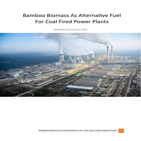 Bamboo as an alternative biofuel for renewal energy | PDF | Free Download