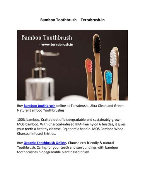 Bamboo toothbrush pdf 17 9-2018 | PDF