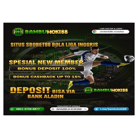 BambuHoki88 Bandar Taruhan Sbobet88 Bank Aladin Bola Liga Inggris 2024 ...