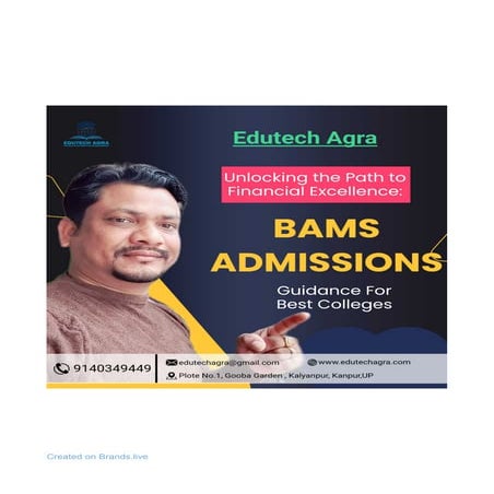 BAMS Admission in Uttar Pradesh 2024-25. | PDF