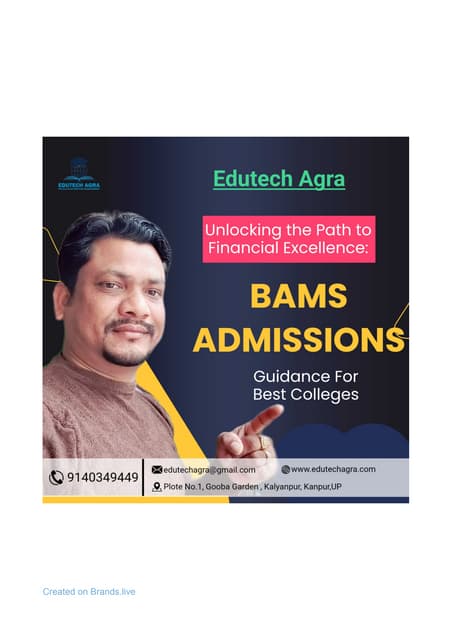 BAMS Admission in Punjab Best Ayurvedic Medical College | PDF