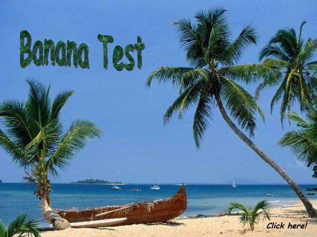 Banana_Test_-_English | PPT | Biological Sciences | Science