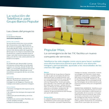 Case Study Banco Popular | PDF