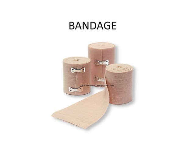 BANDAGING: TRIANGULAR BANDAGING AND CRAVAT, TYPES OF KNOTS | PPTX