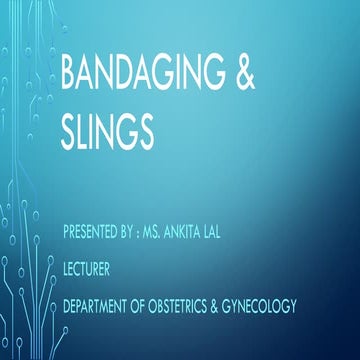 What are the parts of a triangular Bandage. | PPTX