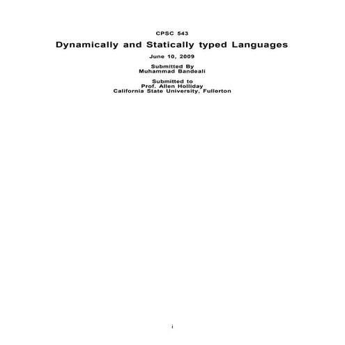 Maintenance Of Dynamically Vs Statically Typed Languages Pdf