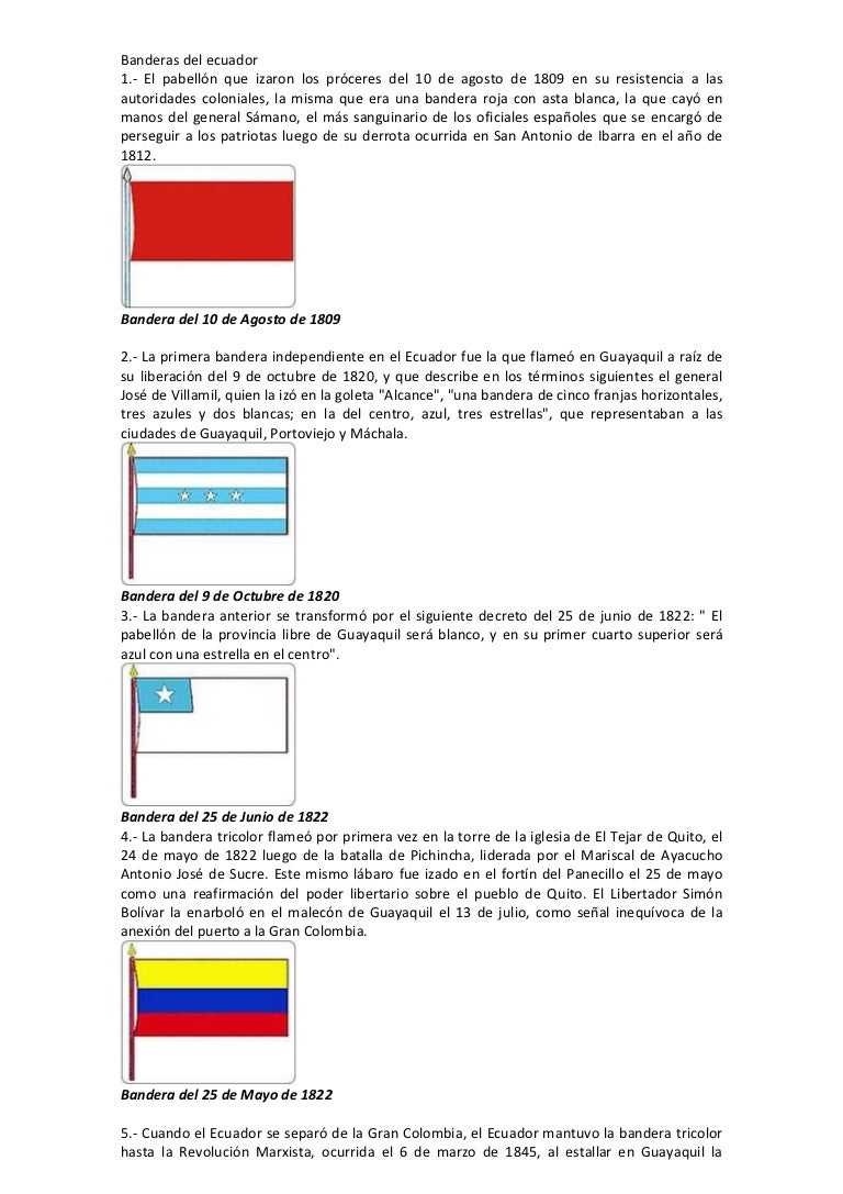 Qu Significan Los Colores De La Bandera De Ecuador