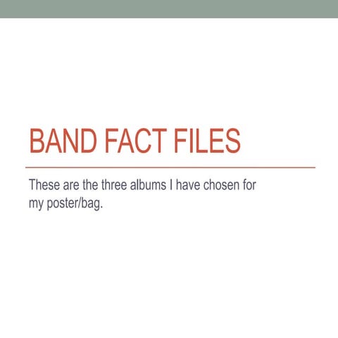 Band factfile | PPT | Free Download