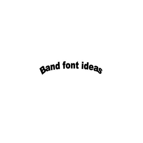 Band font designs | PPT