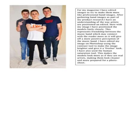 Band image manipulation | DOCX | Photo Editing Software | Computer ...