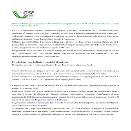 Bando registri-conto-termico | PDF