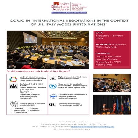 Bando corso international negotiations in context of un italy mun 2020 ...