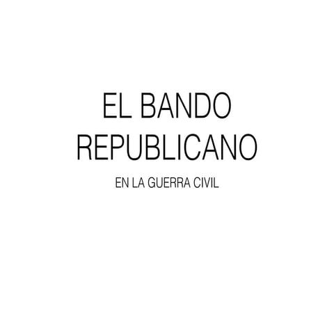 el Bando republicano en la guerra civil | PDF