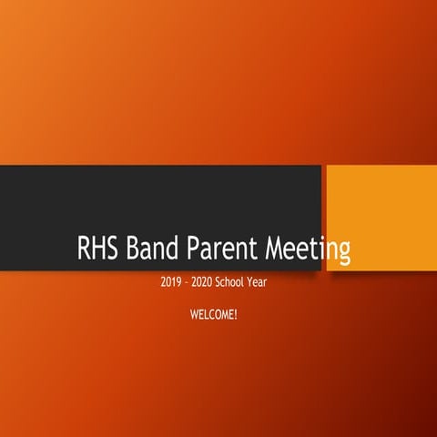 Band parent presentation | PPTX